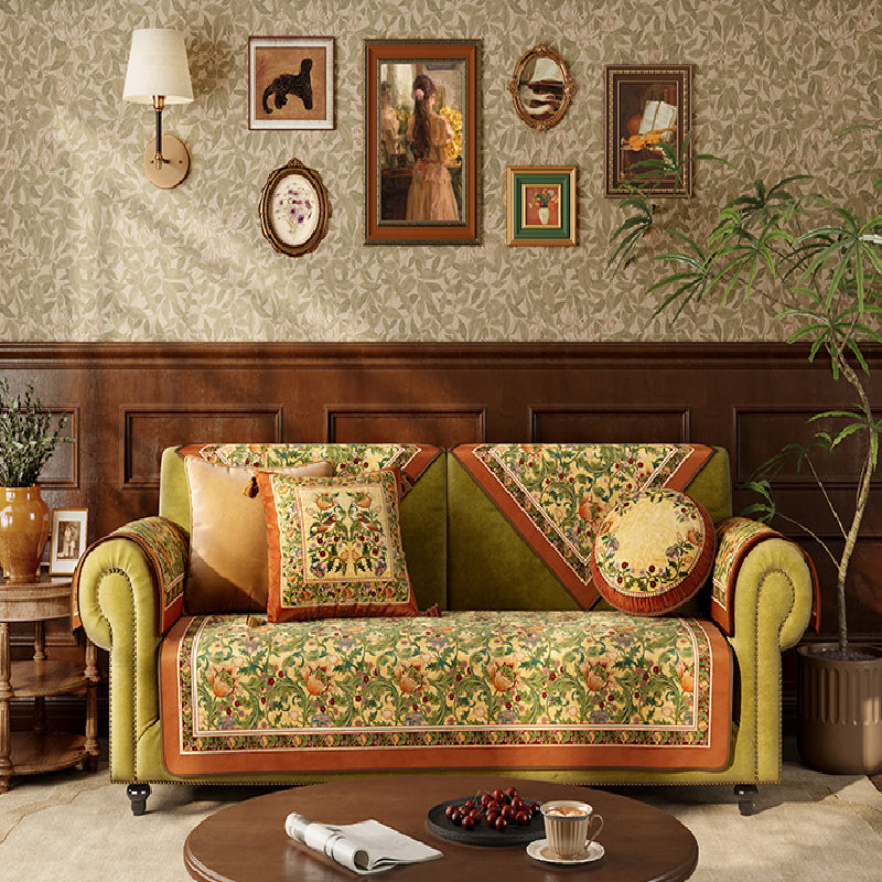 American retro elegant sofa cover